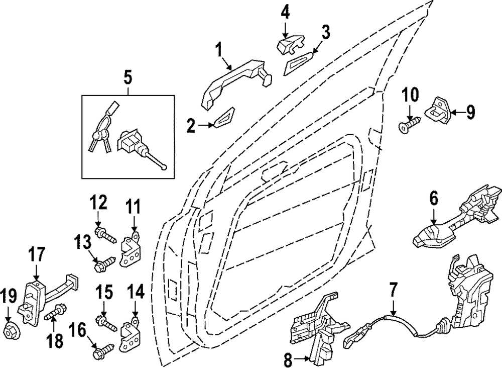 82663-P1000 - Handle, Outside Pad 2023-2024 Kia Sportage | Kia.Parts Store