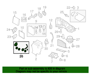 2007-2018 Volkswagen HVAC Heater Mode Door Lever 3C1-898-001-E ...