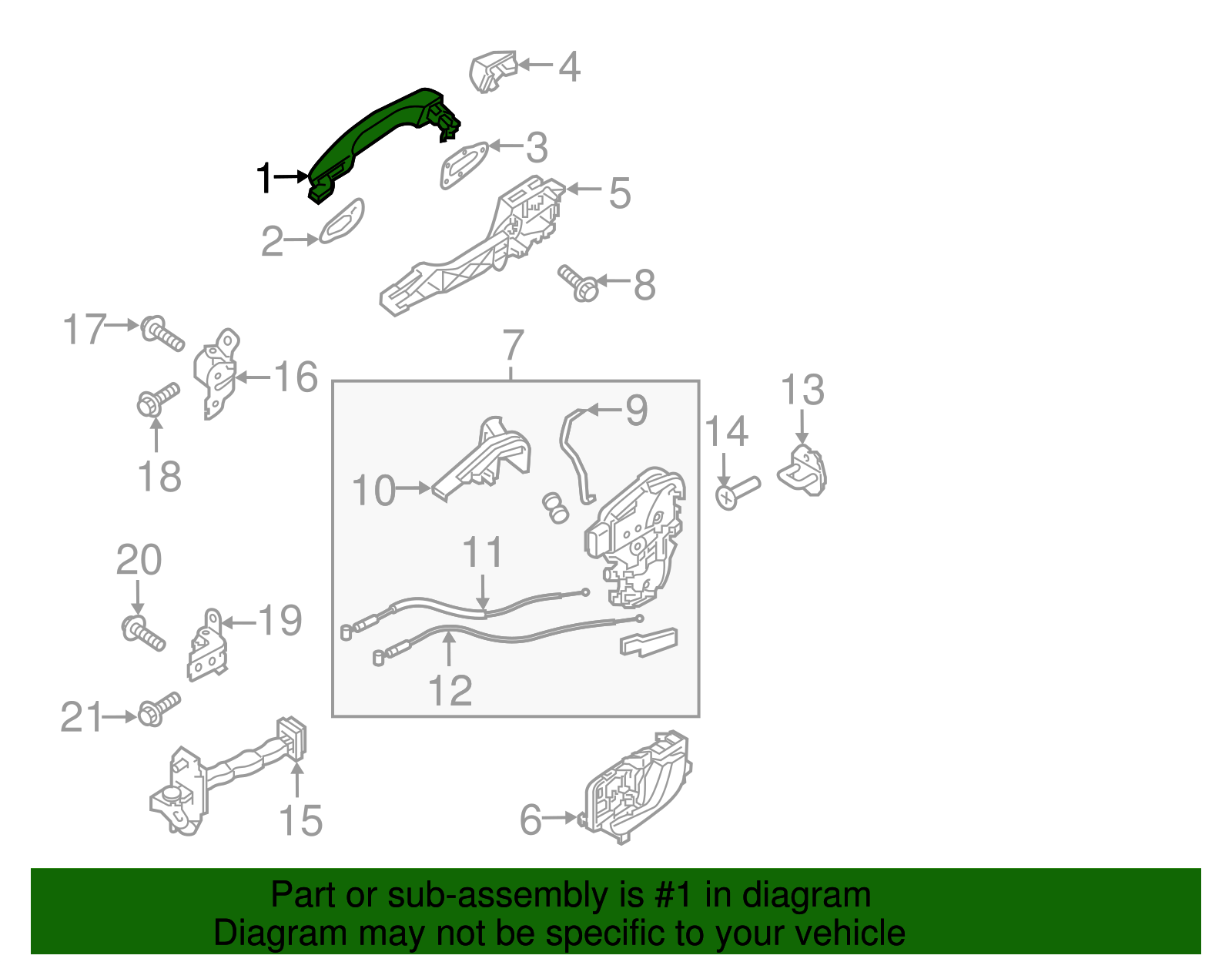 82651-H8000 - Handle, Outside 2018-2023 Kia Rio | Kia.Parts Store