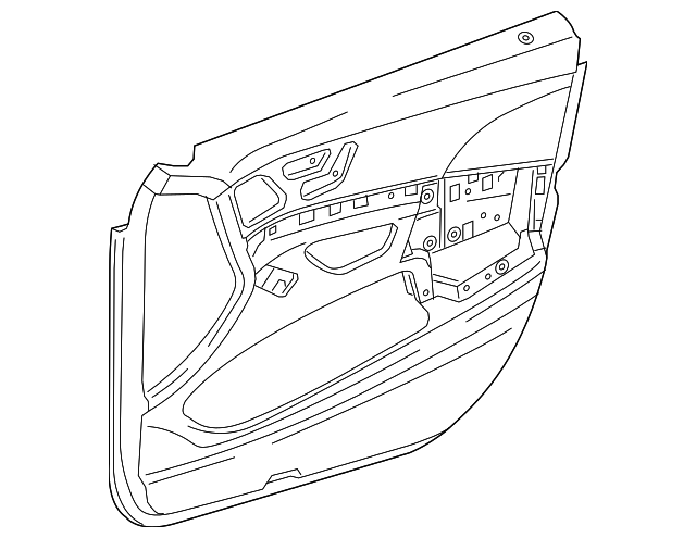 222-720-71-00-64-9E38 - Door Trim Panel Mercedes-Benz USA Parts