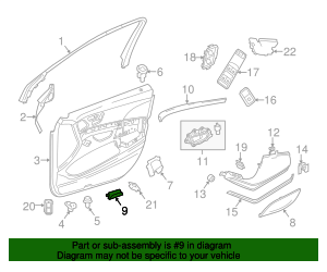 000-906-13-35-9051 - Courtesy Lamp 2014-2020 Mercedes-Benz | Mercedes ...