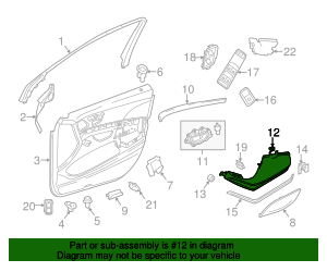 222-720-17-02-7J20 - Door Armrest 2014-2020 Mercedes-Benz ...
