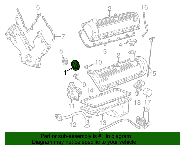 2001-2019 Ford Crankshaft Pulley 5C3Z-6312-AA | OEM Parts Online
