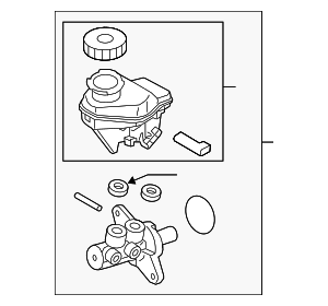 2014-2024 Mitsubishi Master Cylinder 4625A439 | Mitsubishi Parts Warehouse