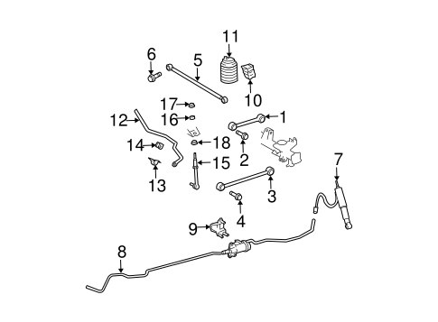 Rear Suspension for 2005 Toyota 4Runner | Toyota Parts Center
