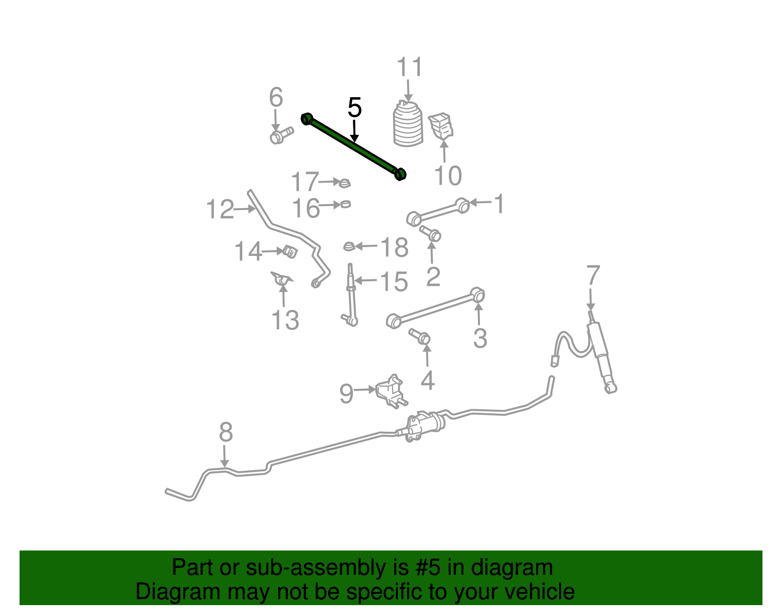 48740-35040 - 2003-2009 Toyota - Lateral Rod | Toyota Parts Delivered