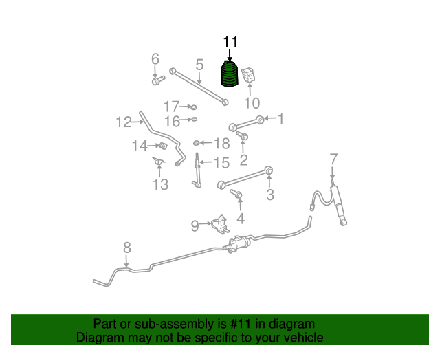 48080-35011 - Air Cylinder - 2003-2009 Toyota 4Runner | Lithia Toyota Parts