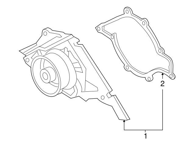 2007-2009 Volkswagen Touareg Engine Water Pump 079-121-010-C | OEM ...