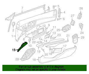 231-820-02-12-9051 - Speaker Cover 2019-2020 Mercedes-Benz ...