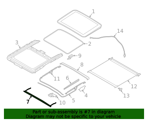 54-10-8-737-864 - Slipstream deflector 2019-2024 BMW | AutoNationParts.com