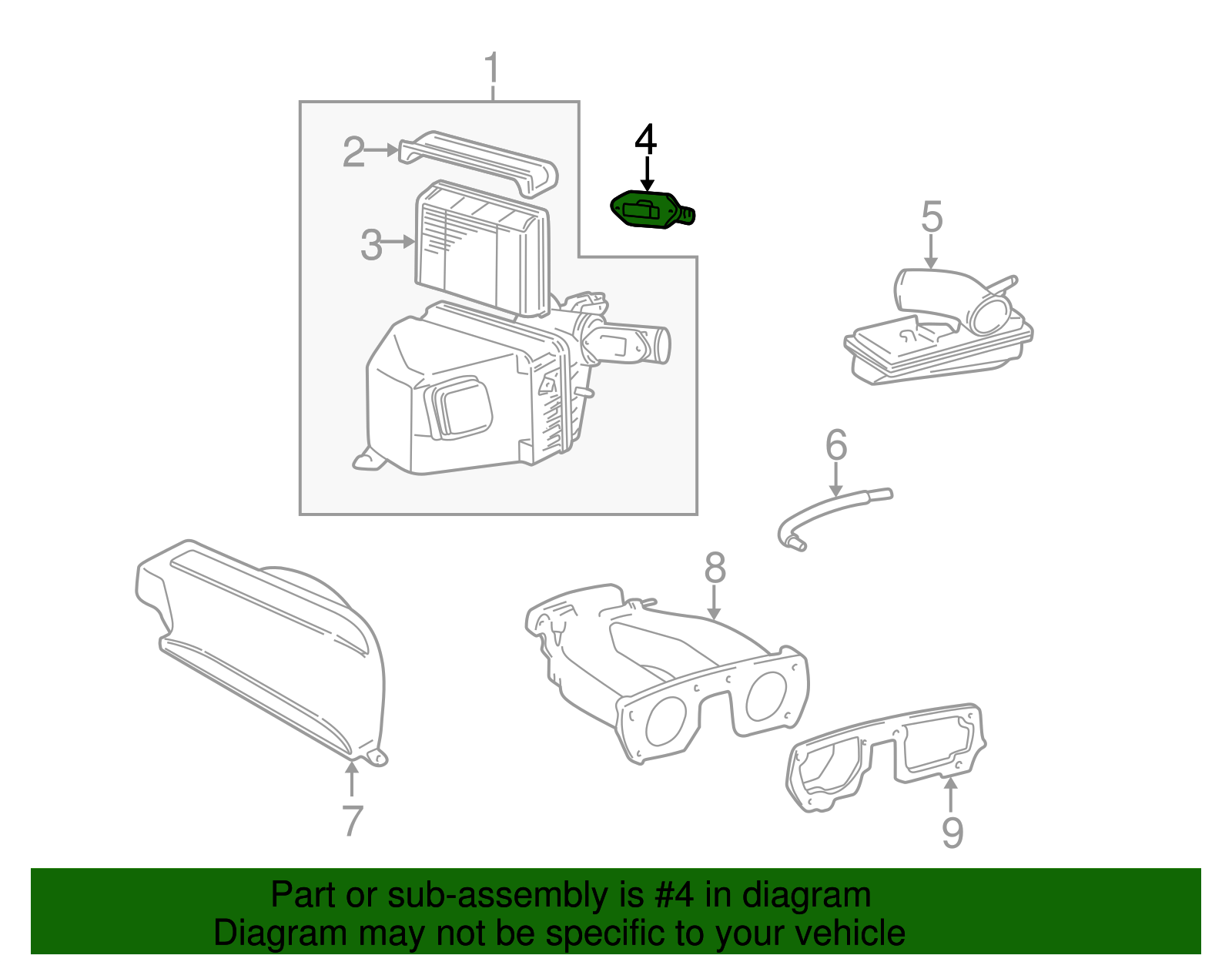 22204-20010 - Mass Air Flow Sensor - 1997-2000 Lexus | My L Parts