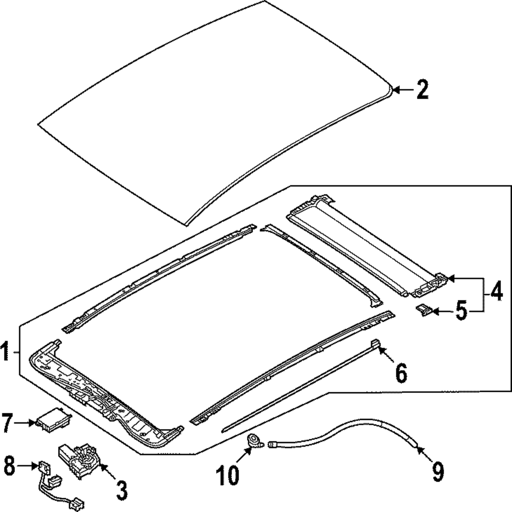 11K-877-069-A-NVB - 2023-2024 Volkswagen ID.4 - Sunroof Glass | World VW Parts