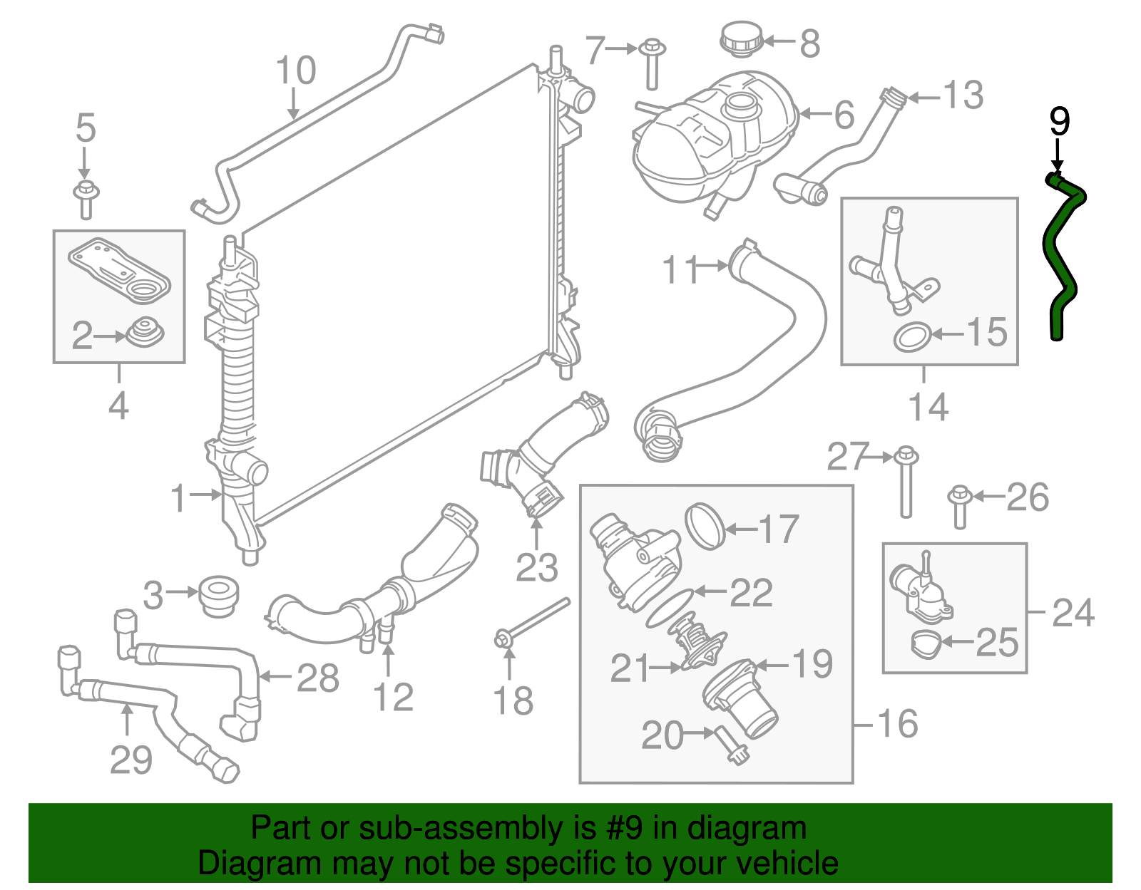 FR3Z-8C362-D - Reservoir Hose 2015-2020 Ford Mustang | AutoNation Parts
