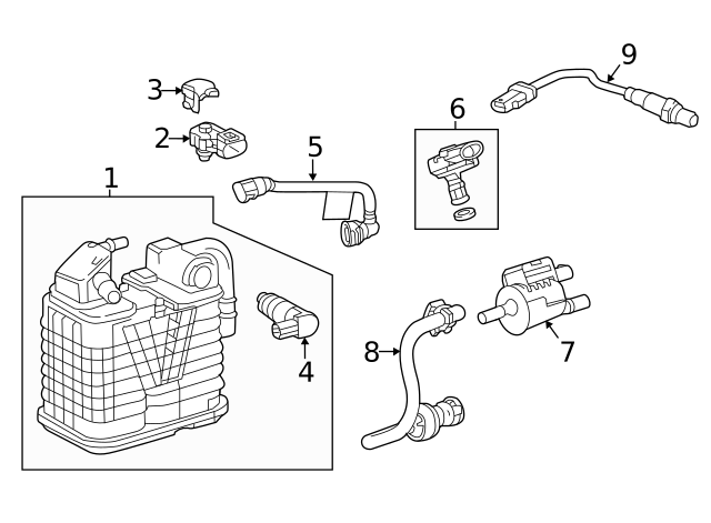 2016-2019 GM Vapor Canister Purge Pipe 23150671 | TascaParts.com