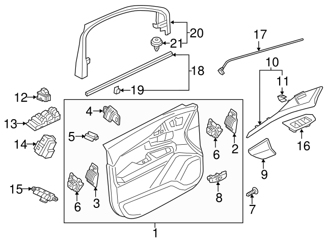 31433927 - Window Switch - 2016-2020 Volvo | Volvo OEM Parts Direct