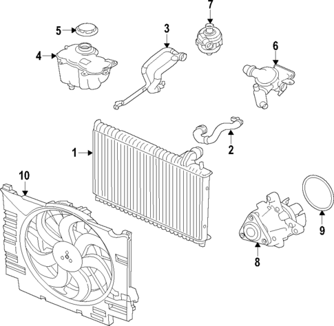 Cooling System for 2018 Jaguar XE | OEM Parts Online