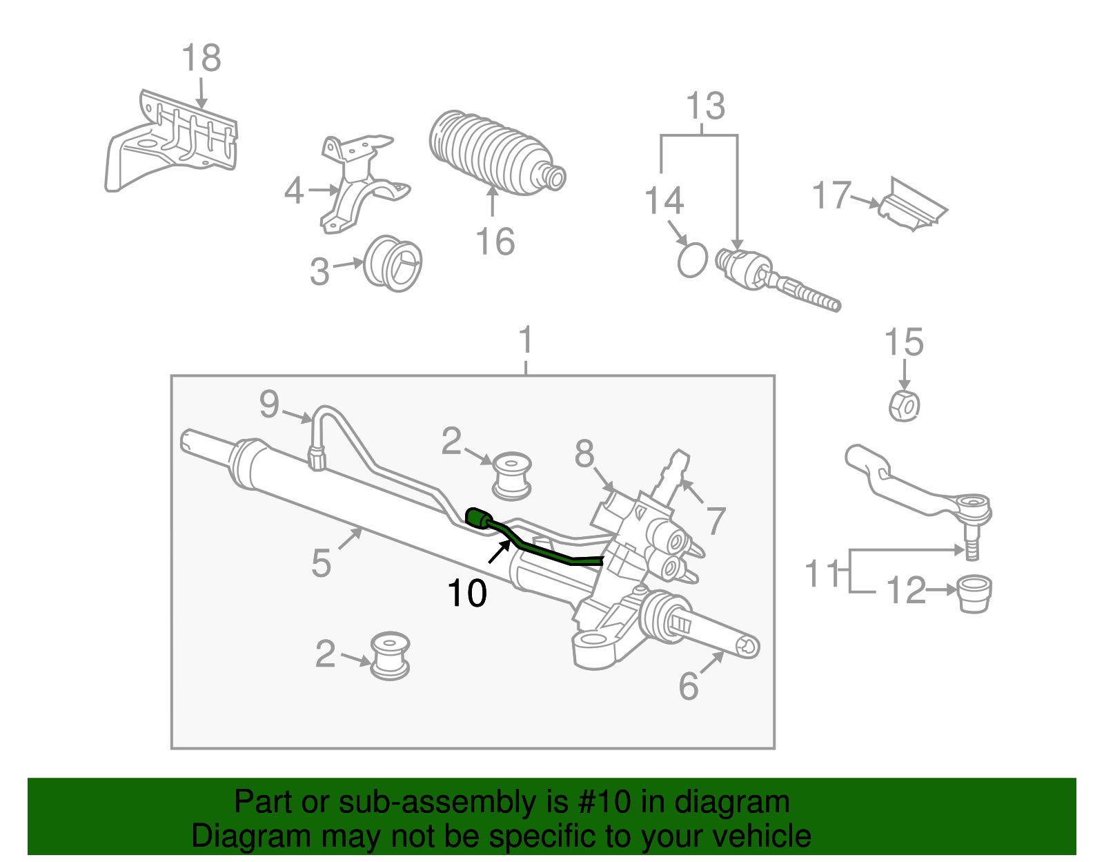 53671-TA0-A01 - 2008-2015 Honda - Pipe B Cylinder | Genuine Honda Parts