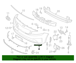 2017-2018 Kia OEM NEW 2017-2018 Kia Forte5 Front Bumper Driver Side ...