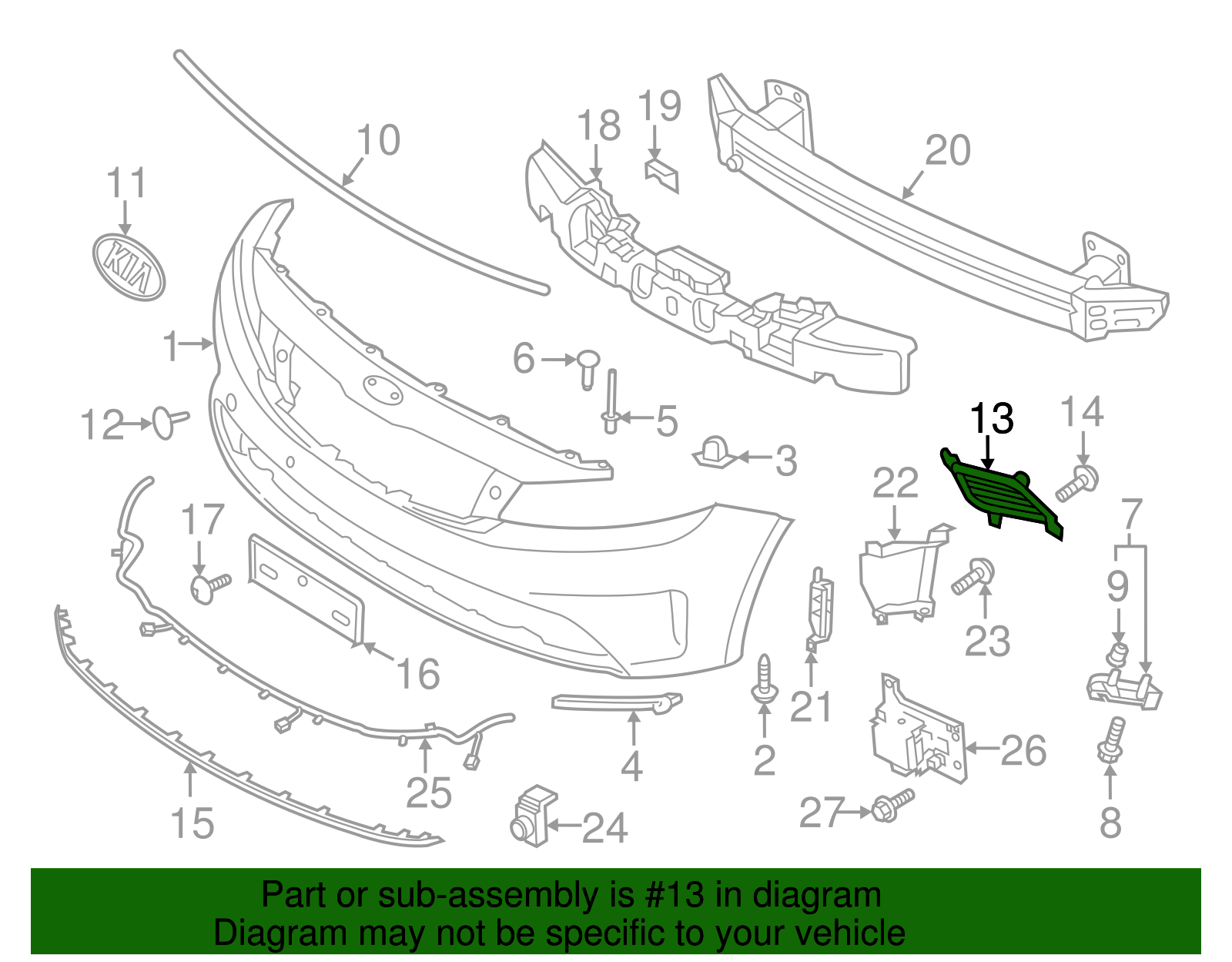 86563-B0000 - Cover 2017-2018 Kia Forte | Kia.Parts Store