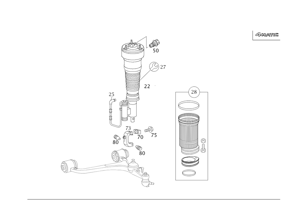 2003-2006 Mercedes-Benz S430 Bracket 220-327-02-28 | Mercedes-Benz Parts