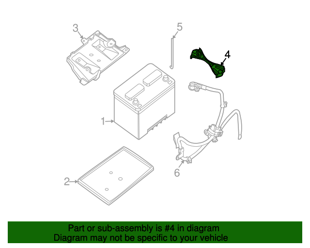 24420-JA000 - Hold Down 2007-2012 Nissan | Nissan Parts & Accessories ...