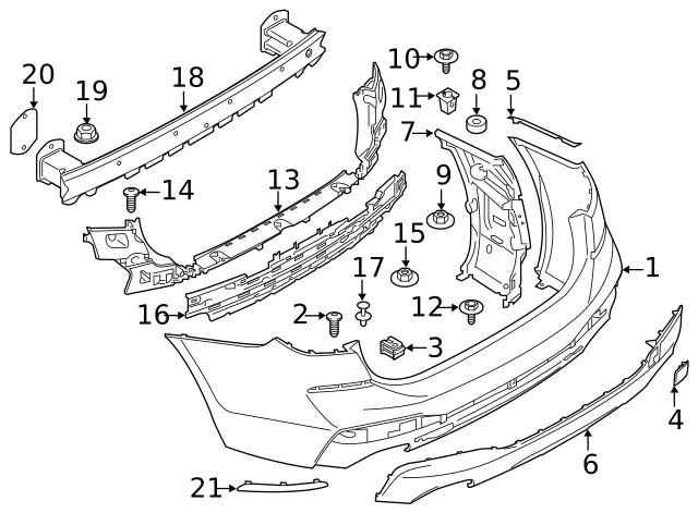 51127387327 - 2018-2019 BMW 640i xDrive Gran Turismo Side Support (51 ...