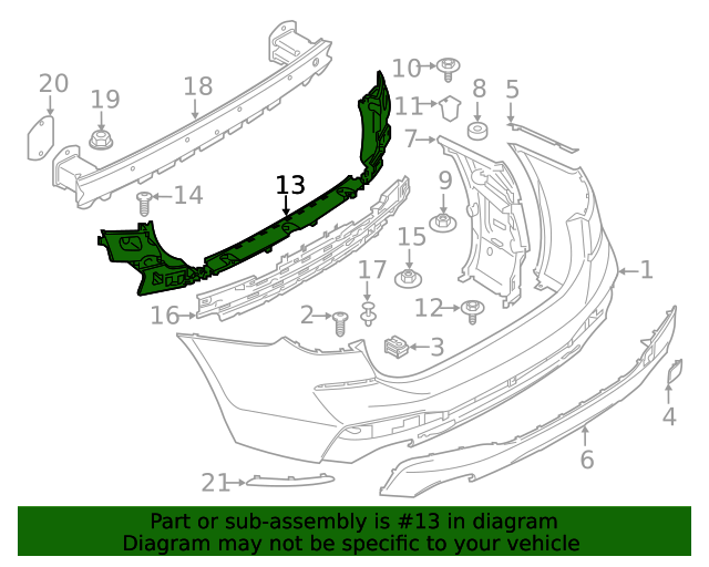51127387326 - 2018-2019 BMW 640i xDrive Gran Turismo Center Support (51 ...