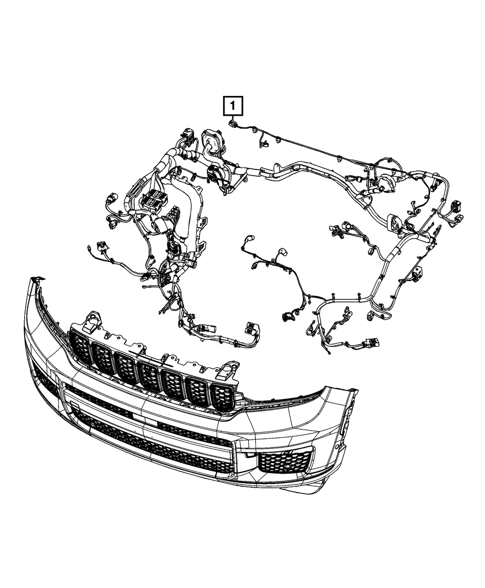 2024 Jeep Dash Wiring 68615427AC | Mopar.com National eStore