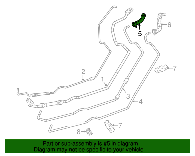 2011-2023 Dodge Durango Hose 68103037AA | TascaParts.com