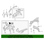 2010-2020 GM Battery Tray Support 13221764 | GMPartsDirect.com