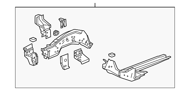 23213838 - Passenger Side Front Fender Rail with Rivets 2010-2020 GM ...