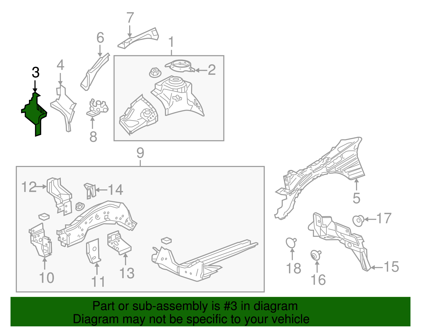 2010-2020 GM Mount Panel 84415351 | Partners Chevy