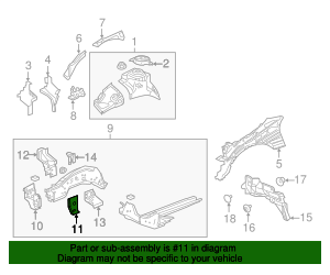 2010-2020 GM Driver Side Drivetrain and Front Suspension Frame Front ...