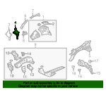 Genuine OEM Front Driver Side Wheelhouse Panel Reinforcement Part ...