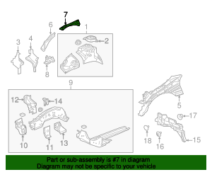 2010-2020 GM Rail Reinforced 13237569 | TascaParts.com