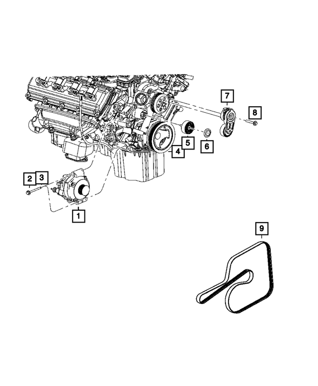 2005-2006 Jeep Alternator 56044380AH | Mopar eStore