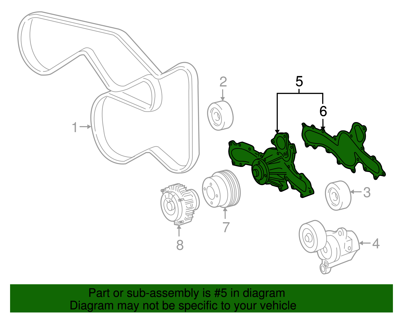 16100-09720 - 2016-2023 Toyota Tacoma - Engine Water Pump | Nucar ...