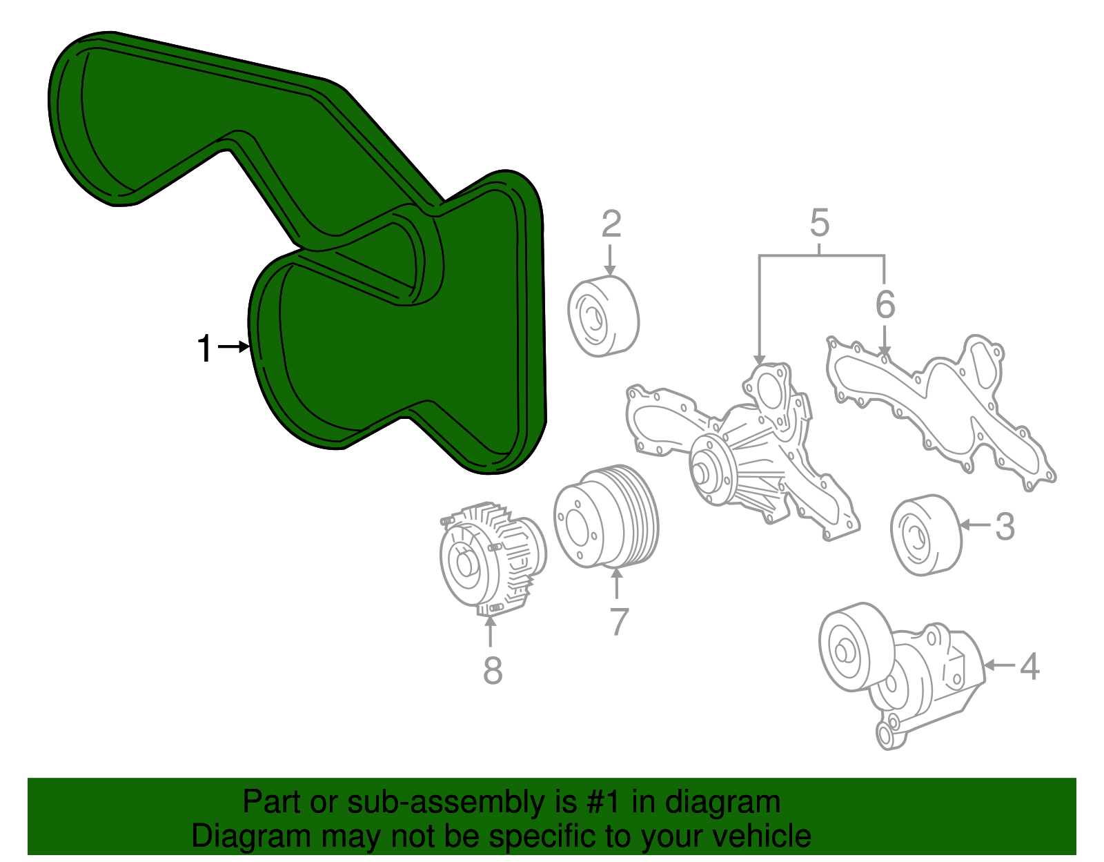 90916-A2037 - Serpentine Belt 2016-2023 Toyota Tacoma | Longo Toyota Parts