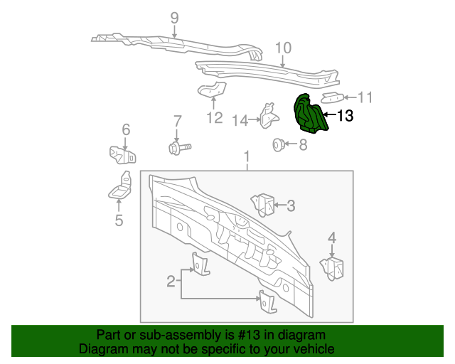 61698-21010 - Housing Quarter Pan - 2005-2010 Scion tC | OEM Genuine ...