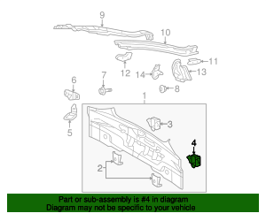 58324-21030 - Reinforcement Rear Bu - 2005-2010 Scion tC | OEM Genuine ...