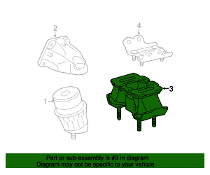 2014-2023 Lexus Rear Mount 12371-31390 | OEM Parts Online