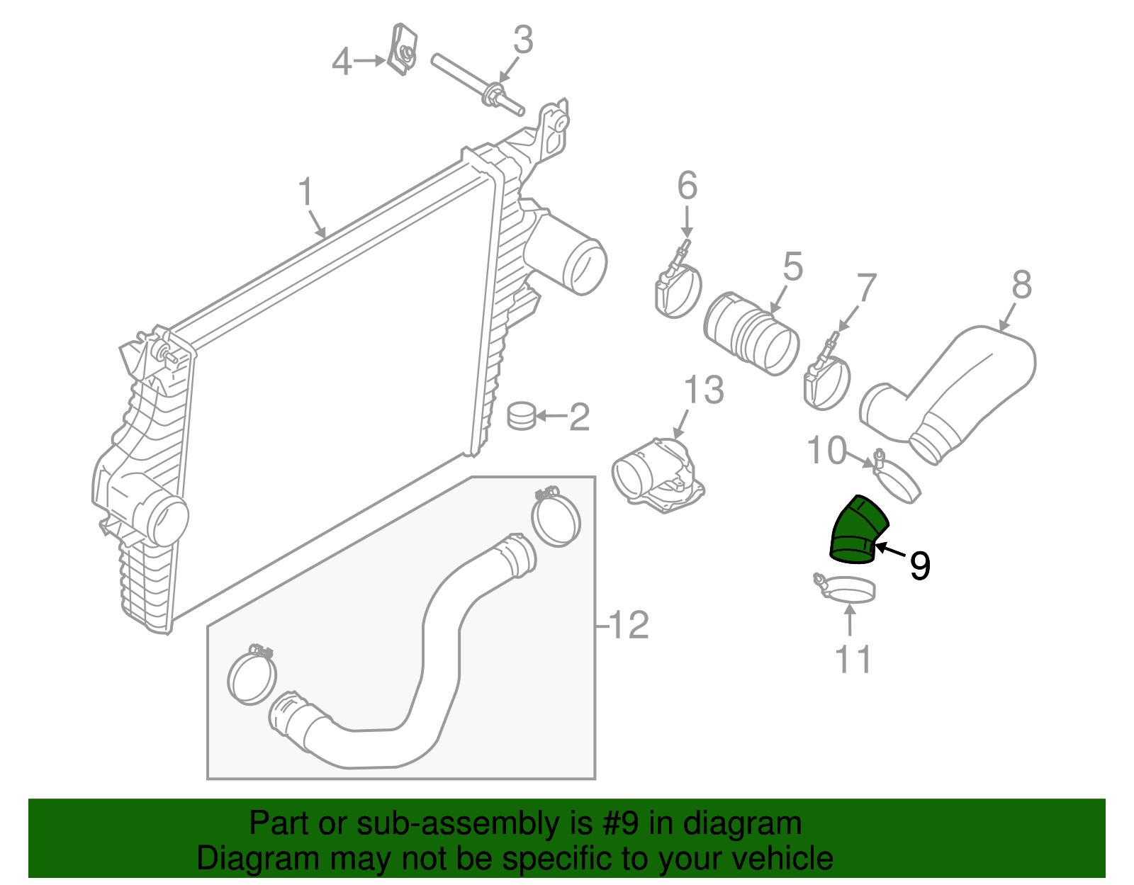 6C3Z-6C640-A - Inlet Tube 2005-2007 Ford | Ford Parts Direct