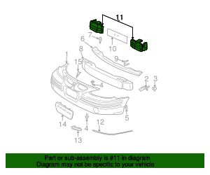 1997-2005 GM F Bracket 22611327 | OEM GM Parts