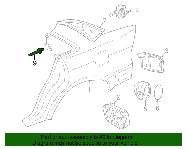 N-904-376-01 - Retainer Rivet 1996-2019 Audi | Audi OEM Parts