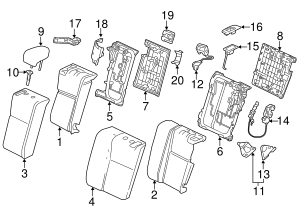 71940-53291-50 - Headrest 2019-2023 Lexus | AutoNationParts.com