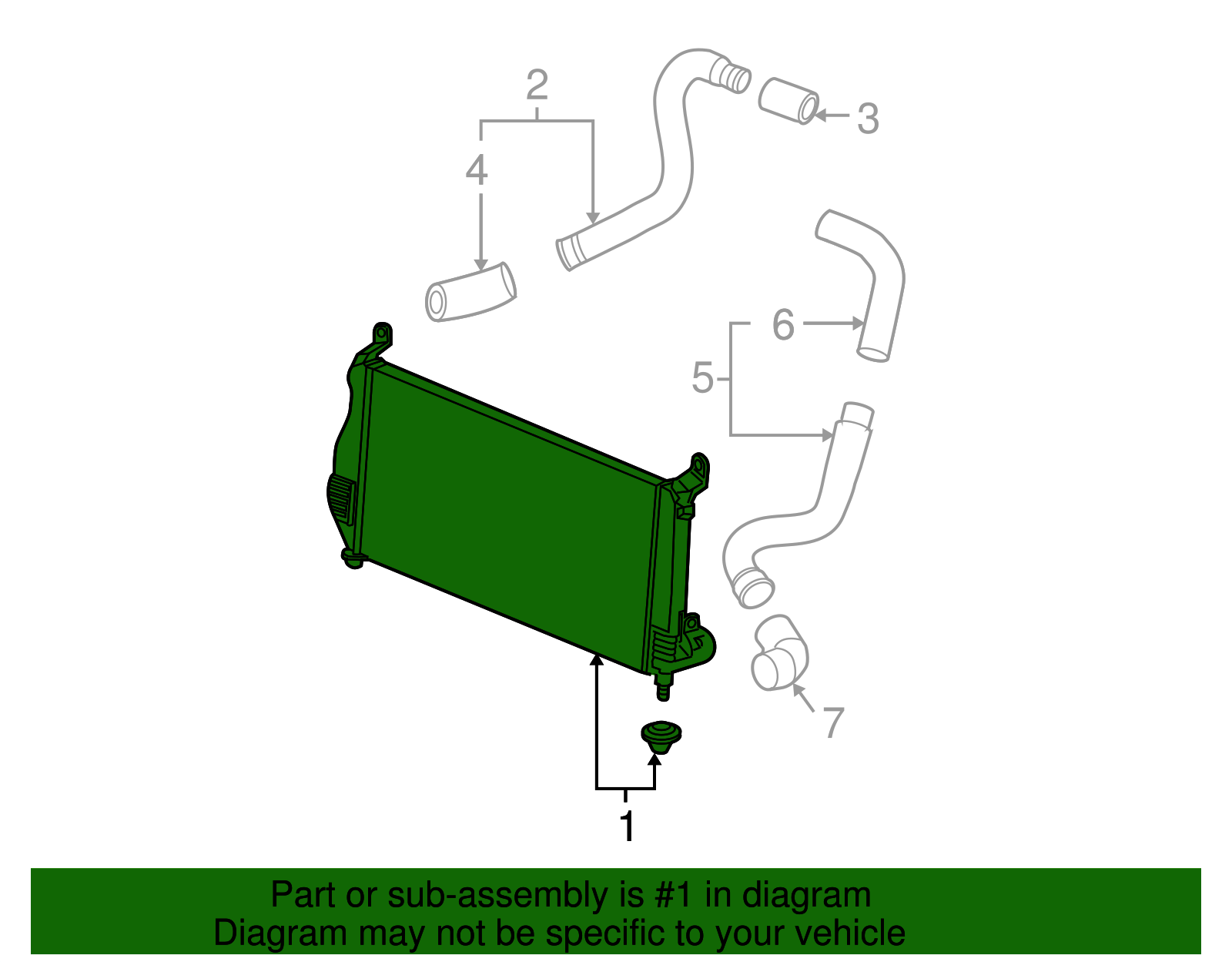 2006-2010 GM Charge Air Cooler 19370174 GM | GMPartsDirect.com