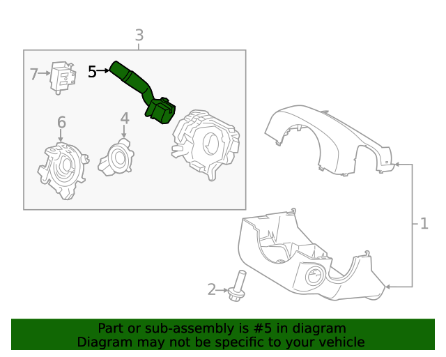 2017-2019 Ford Multi-Function Switch HC3Z-13K359-BA | QuickParts
