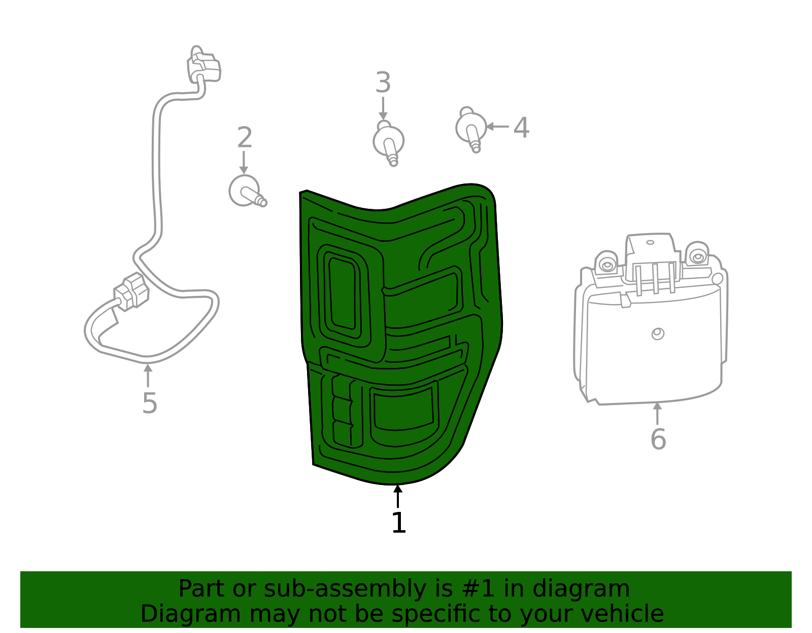 2019-2023 Ford Ranger Tail Lamp Assembly KB3Z-13404-G | OEM Parts Online