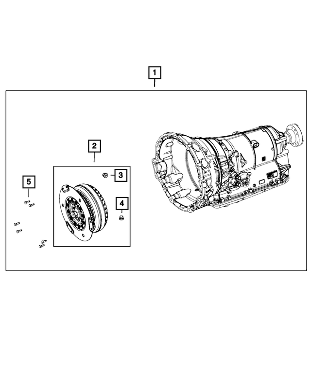 MOPAR WITH TORQUE CONVERTE TRANSMISS - 68615860AA - 68615860AA | Mopar ...