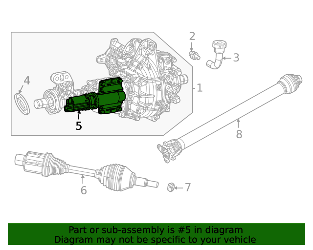 68569339AA - Actuator 2022-2024 Jeep | Mopar Factory Parts Warehouse